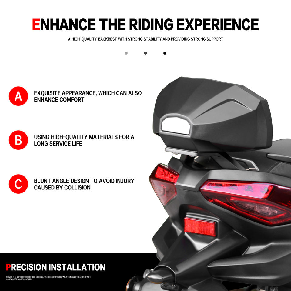 Motorcycle for XMAX 300 2023-2025 Rear Passenger Seat Backrest Cushion ...
