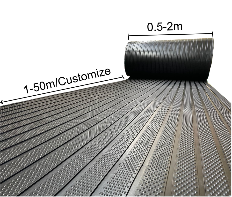 Anti-Slip Rubber Cow Mats Cattle Rubber Mattress Farm Walking Alley ...