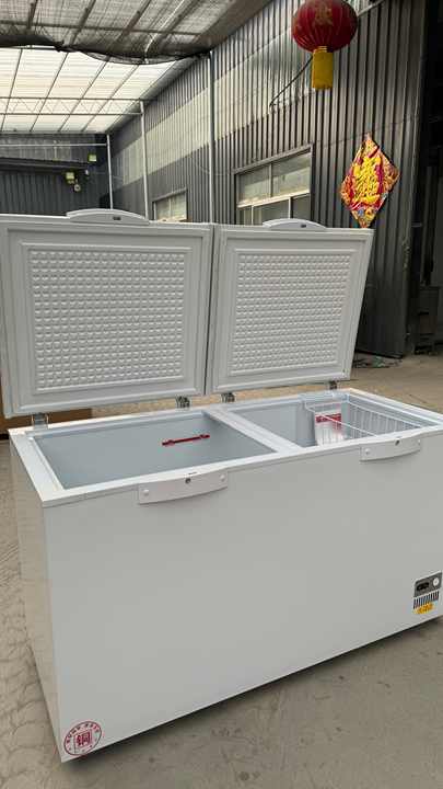 Commercial Deep Chest Fast Freezer Container Double Temperature Top ...