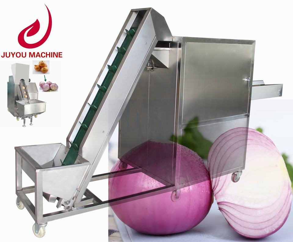 Commercial Automatic Onion Peeler & Root Cutter Machine Industrial Dry ...