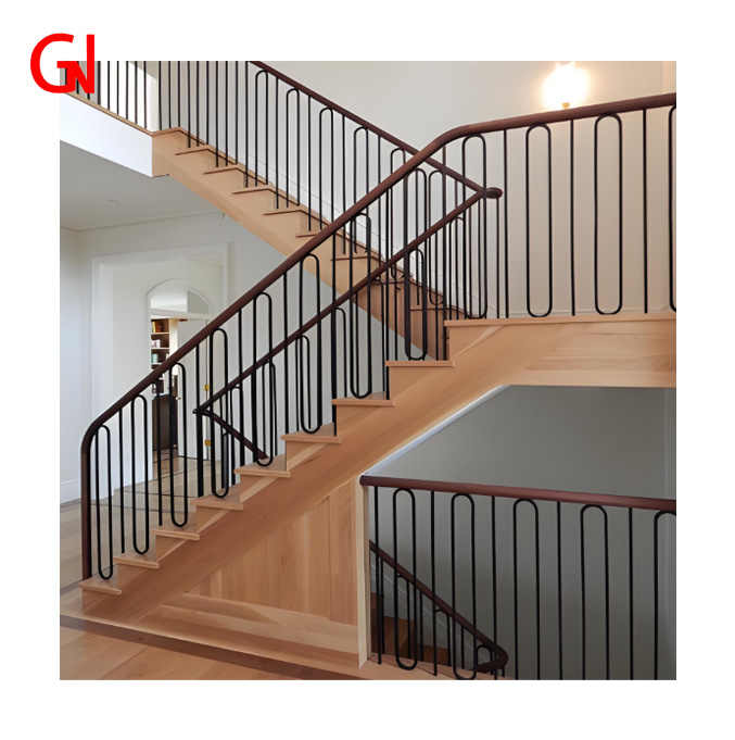 Custom Wrought Iron Stair Railings European Style Bay Window Guardrail ...