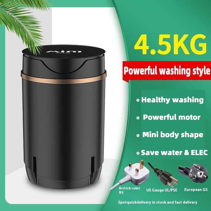 Portable 110v Mini Single Bucket Washer New Stainless Steel Semi-Auto ...