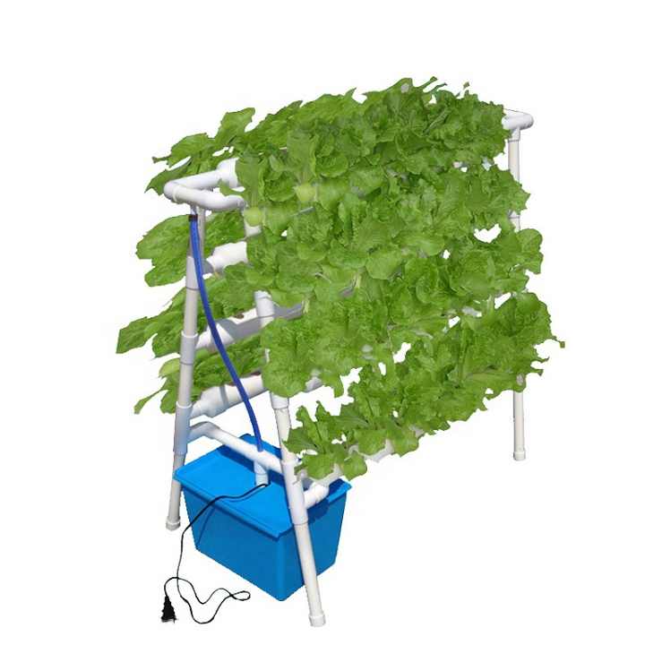 Small Indoor PVC Pipe Hydroponic NFT System - Easy Growing