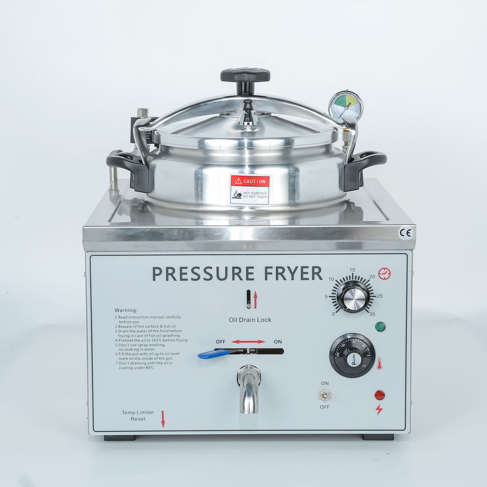 Factory 16L CE Electric Table Top Chicken Pressure Fryer Machine ...