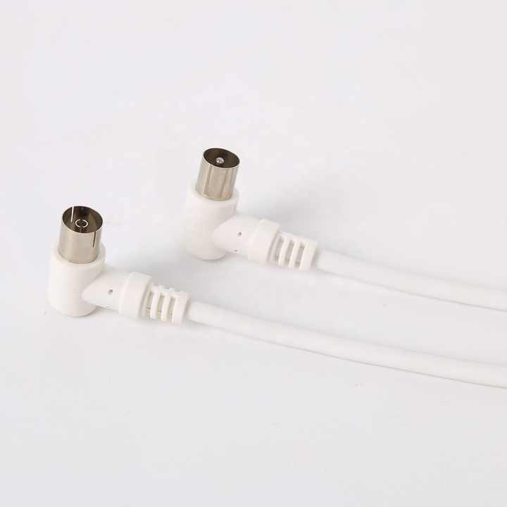 Coaxial TV Aerial Cable PVC Jacketed COAX Male to Female RF Extension ...