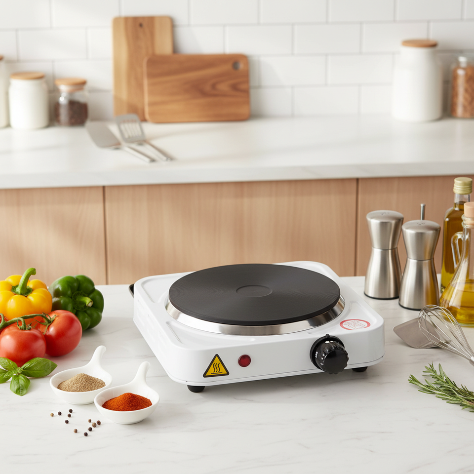 European Portable Single Burner Electric Hot Plate with Coil Heating ...