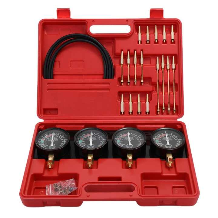 Motorcycle Fuel Vacuum Carburetor Synchronizer Balancer Gauge Kit for 4 ...