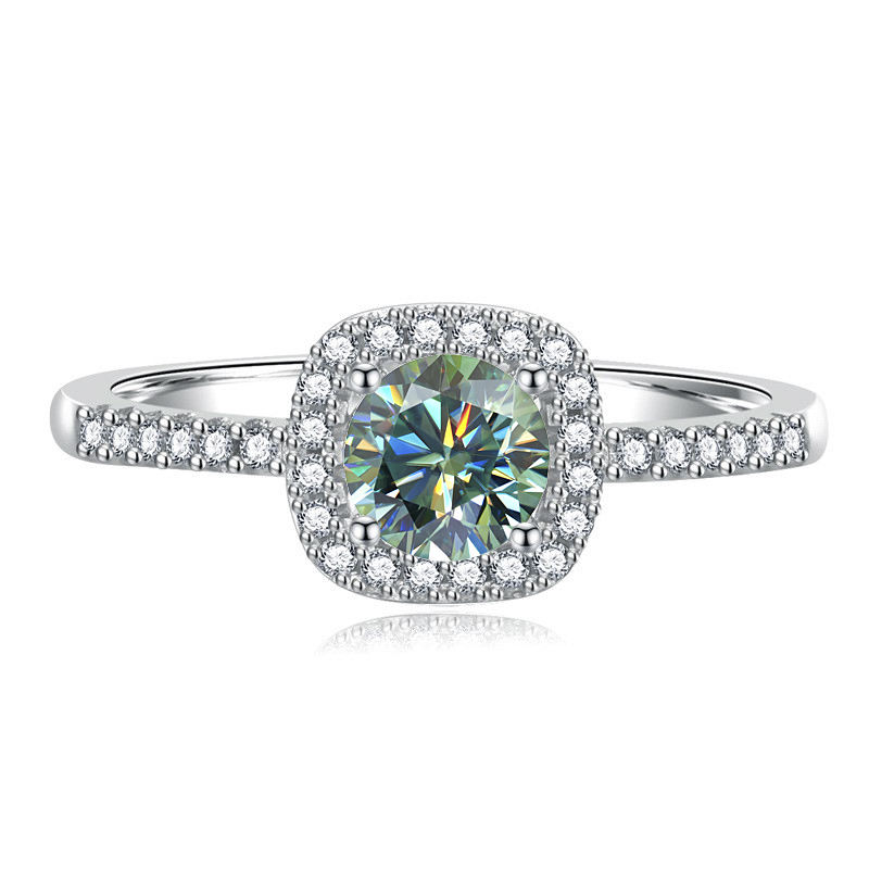 Factory Prices Fine Jewelry Luxury Style Round Bright Cut 1Ct Green ...