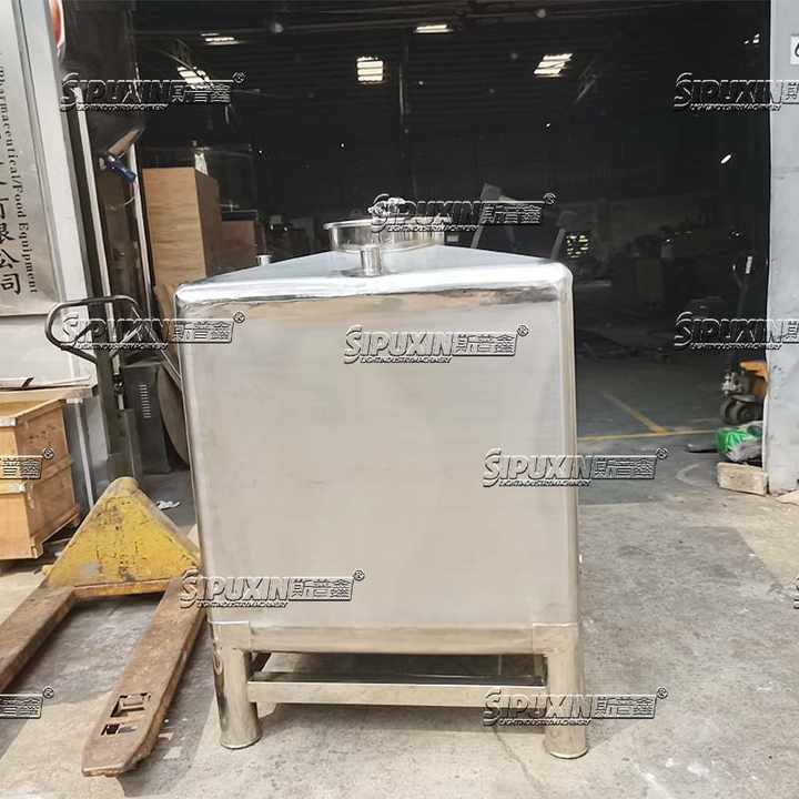 SPX 500L Stainless Steel Flat Mouth Heated Storage Tank with Pump ...