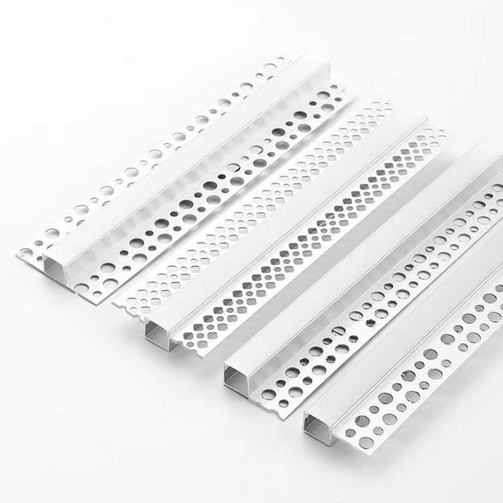 20mm Width for Ceiling Lighting Plasterboard Led Strip Profile PC PMMA ...