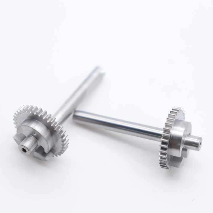 Precision Cast Metal Gear Shaft Components CNC Machined Metal Gear ...