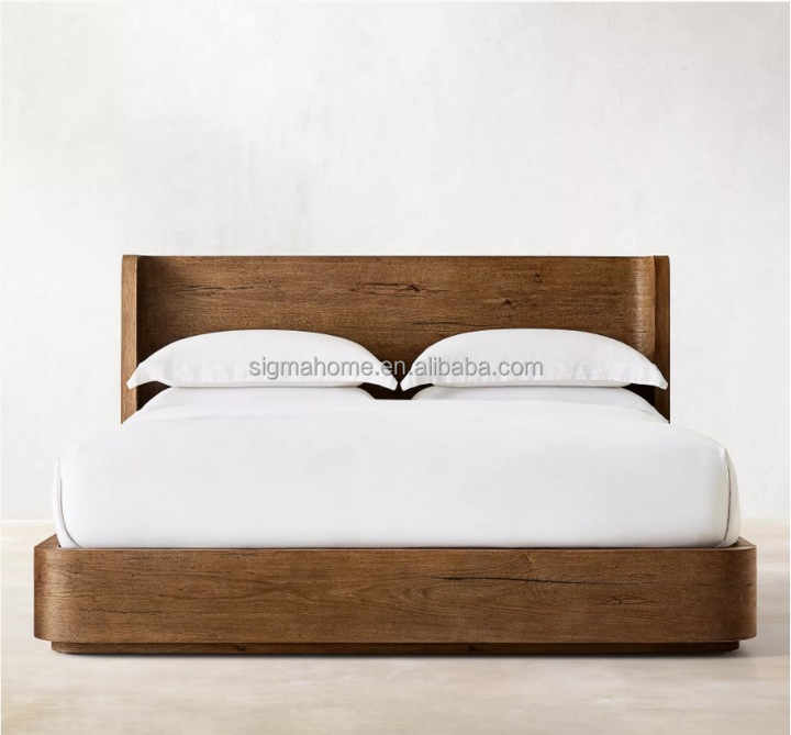 Luxury Bed Indoor Wood Furniture Bedroom Sets - King Size