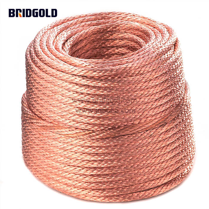 BRIDGOLD Round Copper Braid - Flexible 50sqmm Wire Rope