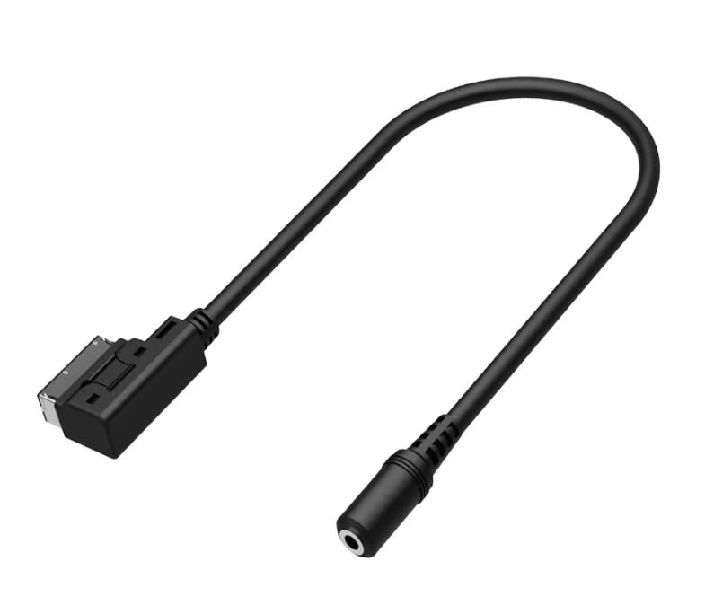 30cm Length Black AMI MMI 3.5mm Plug Music Interface 3.5mm Female Aux ...