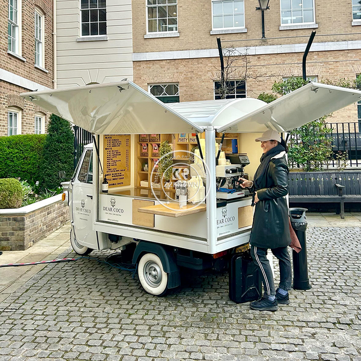 2024 Ape Tuk Tuk Food Tricycle Cart For Sale Electric 3 Wheels Coffee ...