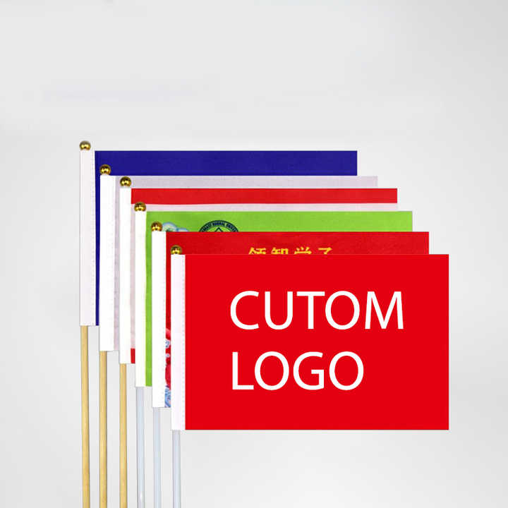 Custom personalized logo Mini handheld flag activity handheld flag ...