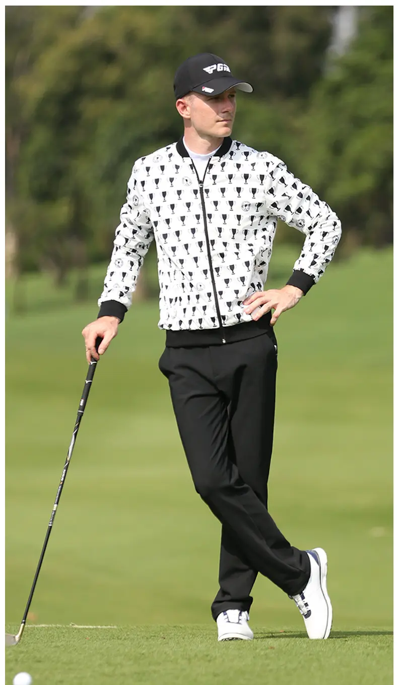 PGM YF426 full zip golf jacket men softshell polyester golf jacket-企业官网
