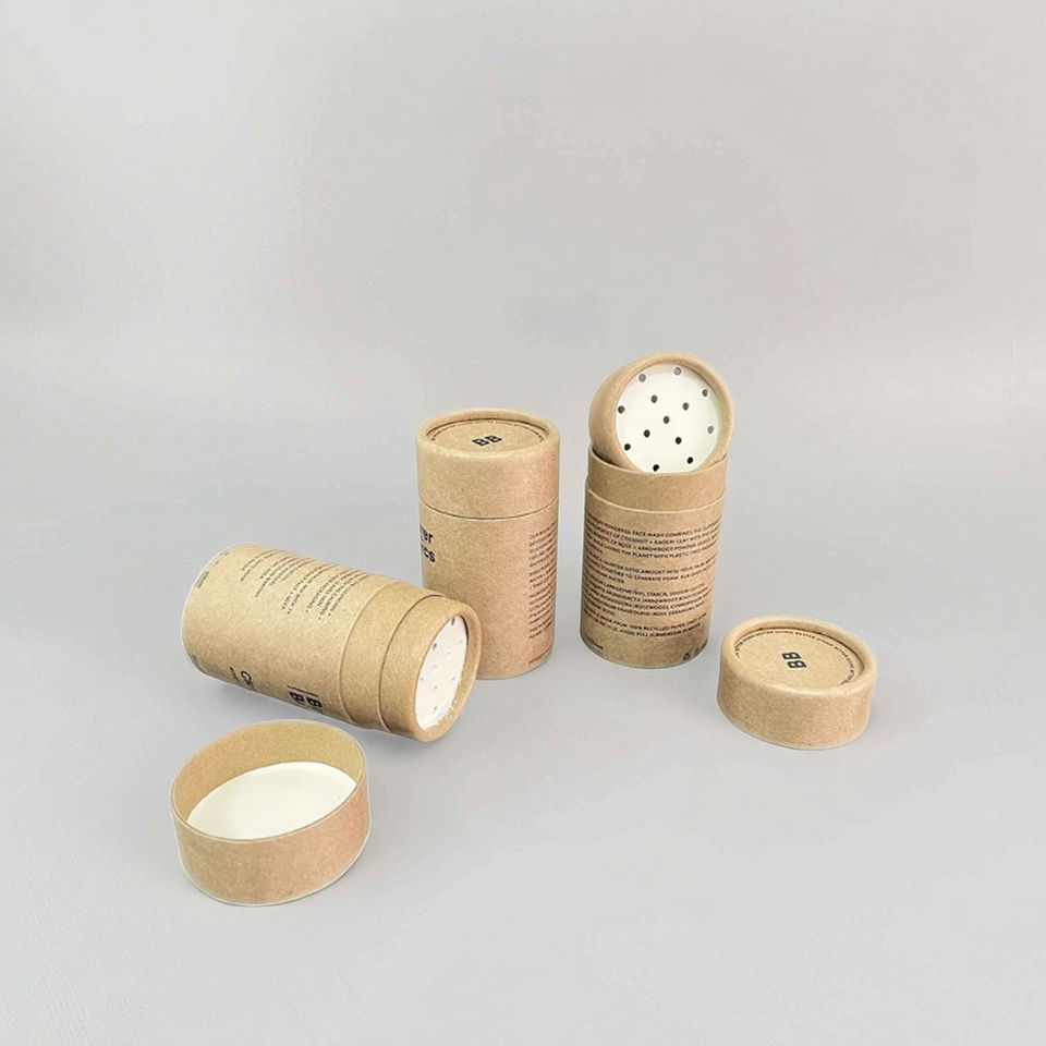 Customizable Food Paper Cans with Sieve Mesh & Recyclable
