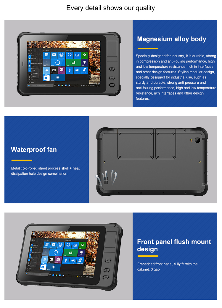 Emdoor EM-I75H 7" screen 4G/WiFi, Windows 10, 4GB+64GB, GPS,