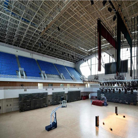 Prefab Steel Pipe Truss Roof Arch Metal Roof Trusses Indoor Stadium ...
