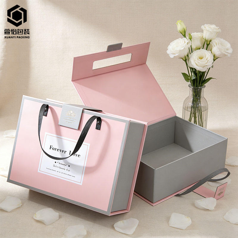 Custom Luxury Printing Logo Rigid Cardboard Hand-Held Packaging Box ...