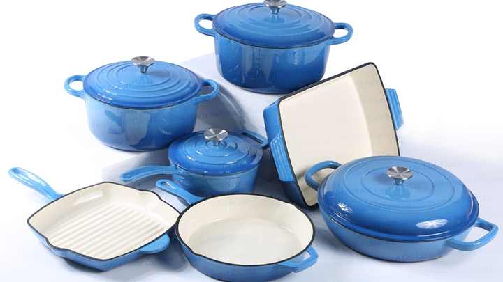 Wholesale Cast-Iron Enamel Cookware Sets for Home Cooking