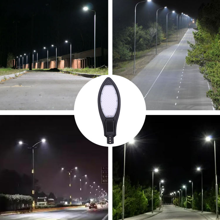 Energy Conservation Black Street Light Aluminium Enclosure Durable 30 ...