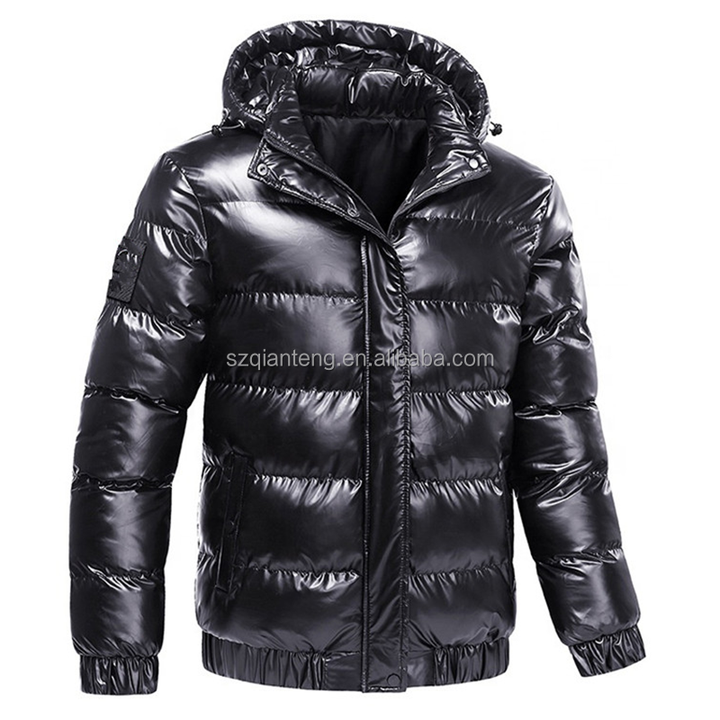 AQTQ Men's Padded Bubble Warm Winter Shiny Jackets
