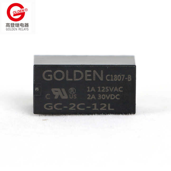 Golden Relay GC-2C-12L, 3A 12VDC DPDT Power Relay for Electronic ...