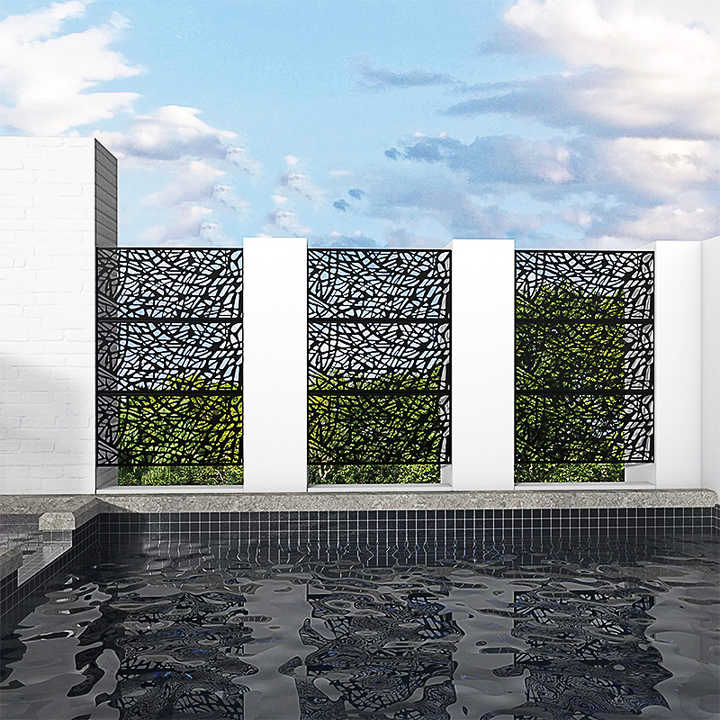 Customized Laser Cut Screen Perforated Metal Fence Garden Fence ...