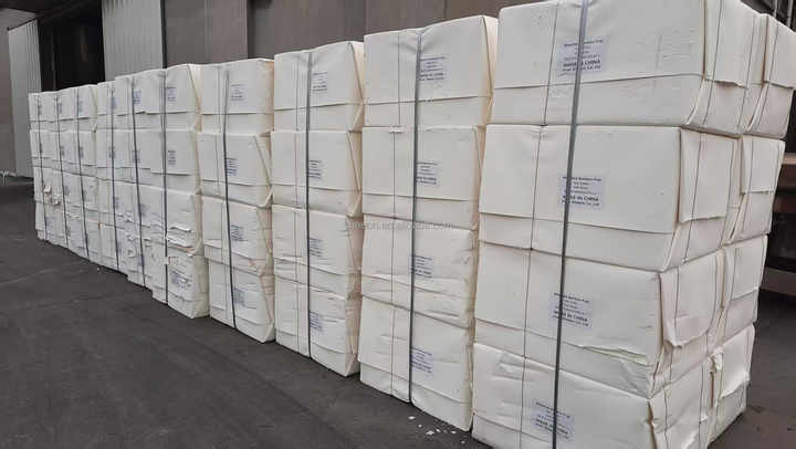 Bleached Bamboo Pulp Sheet Form Disposable Environmental used for ...