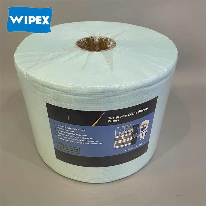 Factory Heavy Duty Wipes PET Pulp Disposable Industrial Crepe Dry Wiper ...