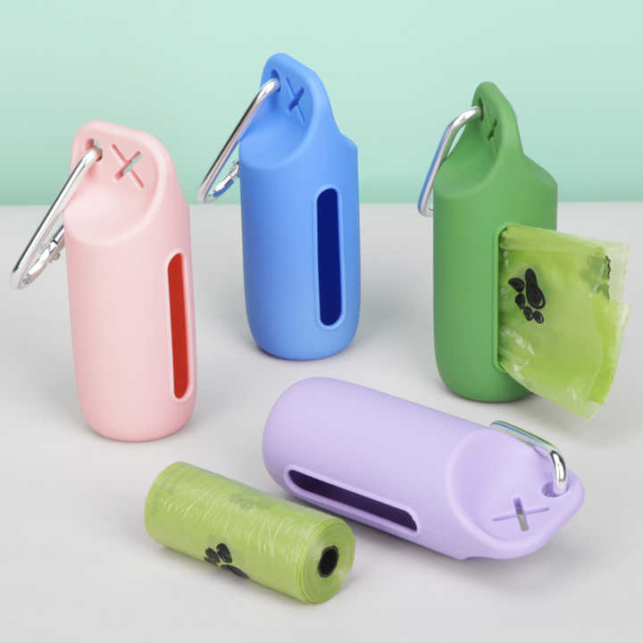 KEAN Custom Outdoor Portable Silicone Pet Poop Bag Holder