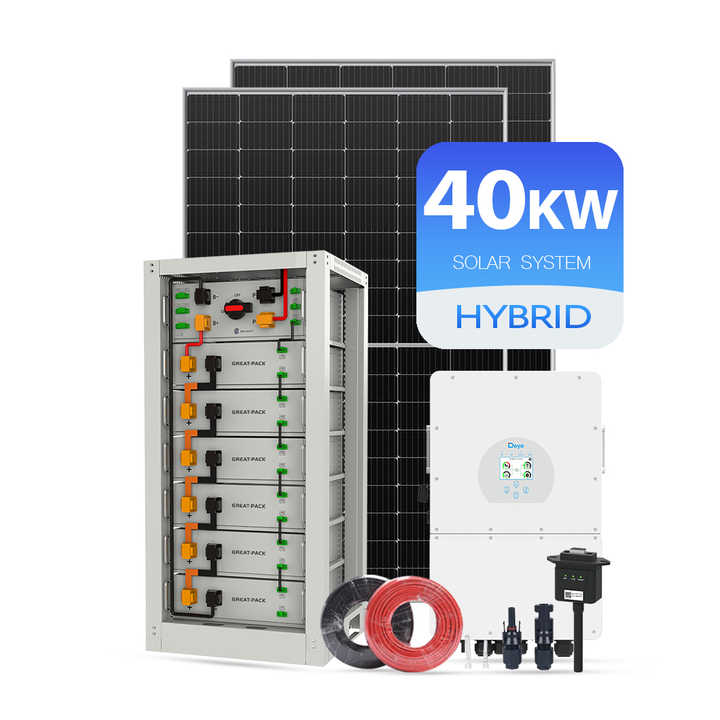 20KW Hybrid Solar Power System with Lithium Battery & MPPT Controller ...