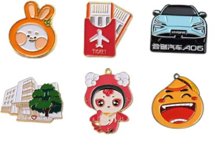 Custom Logo Lapel Pins and Badges Fashion Decorative Metal Hard Enamel ...