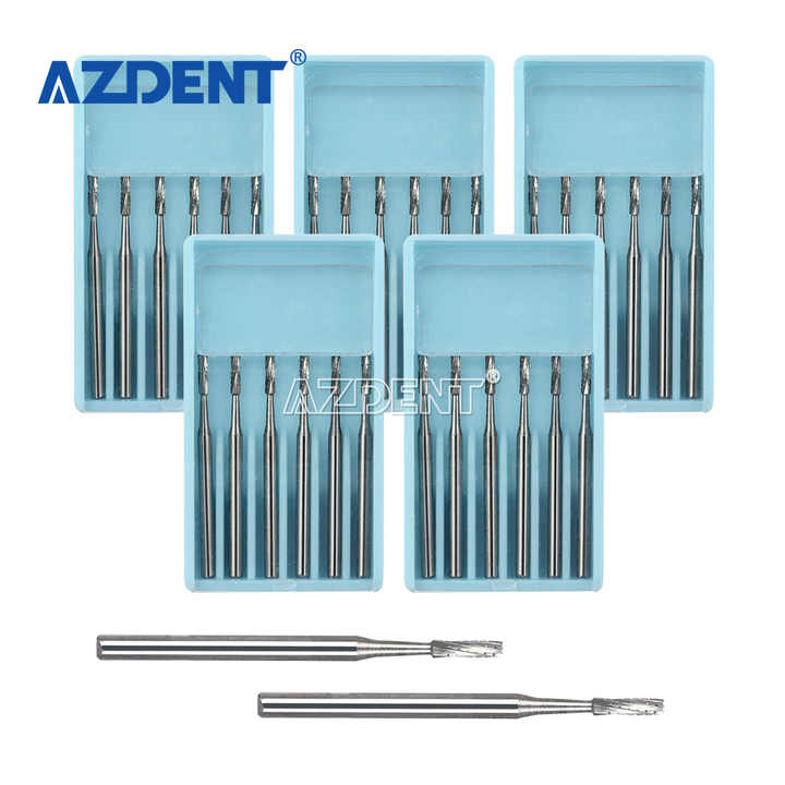 AZDENT Medical Use Dental Tungsten Carbide Burs Dental Lab Burs ...