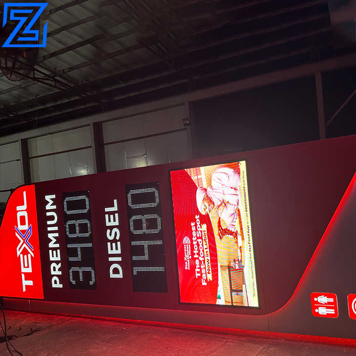 Double Side Fuel Price Sign - Outdoor LED Display Solutions