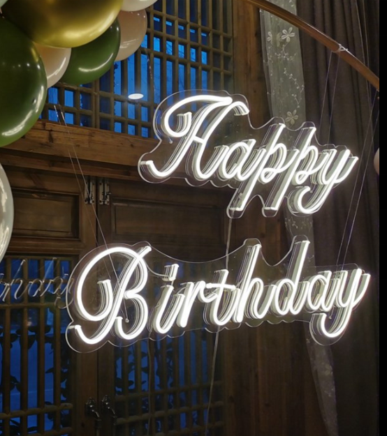 Customize Neon Sign LED Happy Birthday Neon Light Sign