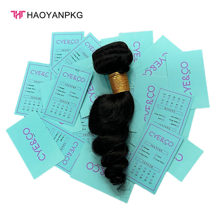 Custom Private Logo Biodegradable Paper Hang Tags & Labels for Hair ...
