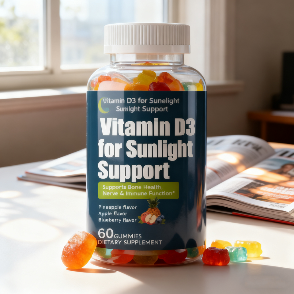 OEM Superfood Calcium Magnesium Zinc Vitamin D3 Soft Candy Supports ...