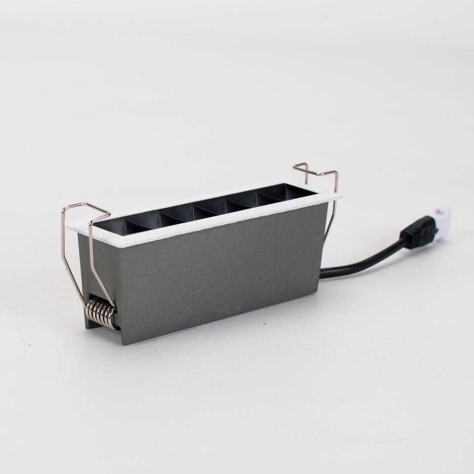 Aluminum Square Rectangle LED Recessed Downlight 6W-20W Office Ceiling ...
