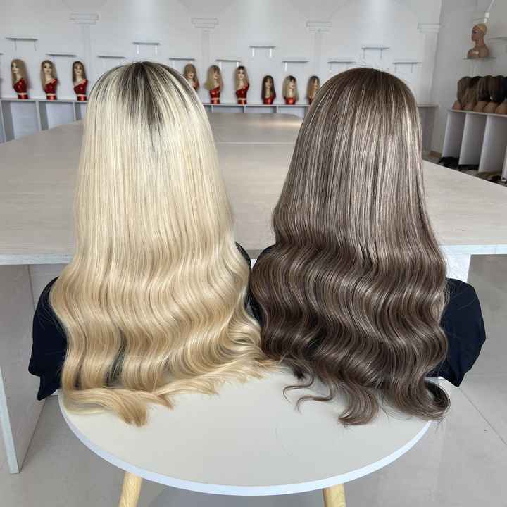 Hot Selling human hair wigs Customized Colorful 100% Cuticle Aligned ...