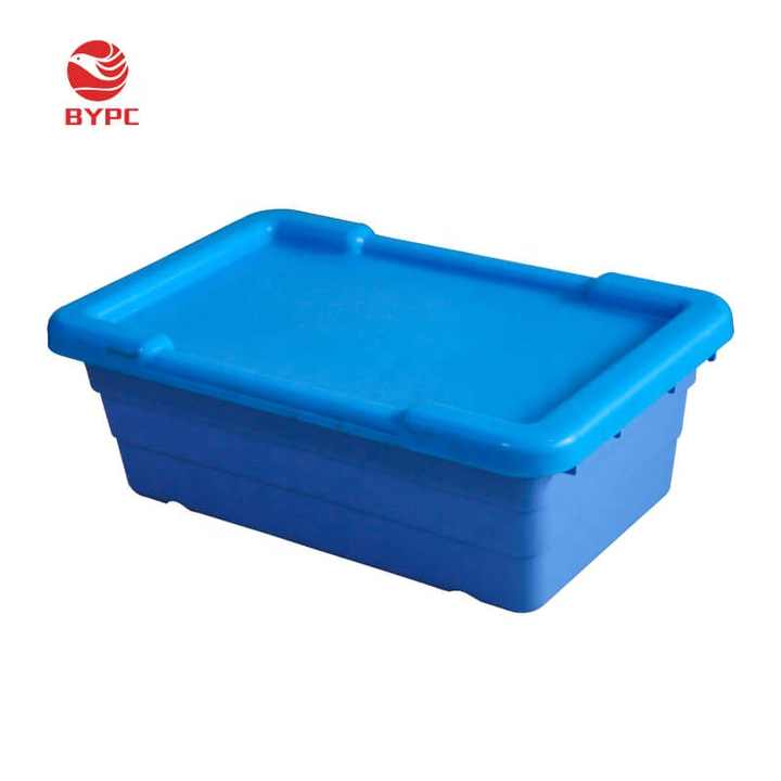 Cheap Price Stackable Nesting Sausage / Meat / Seafood Plastic Meat Lug ...