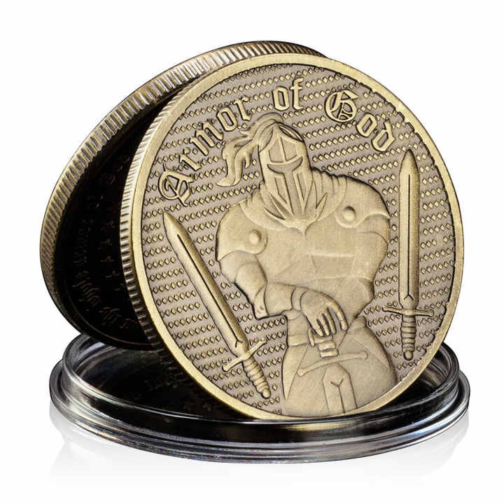Armor God Ephesians Commemorative Coin - Bronze Plated