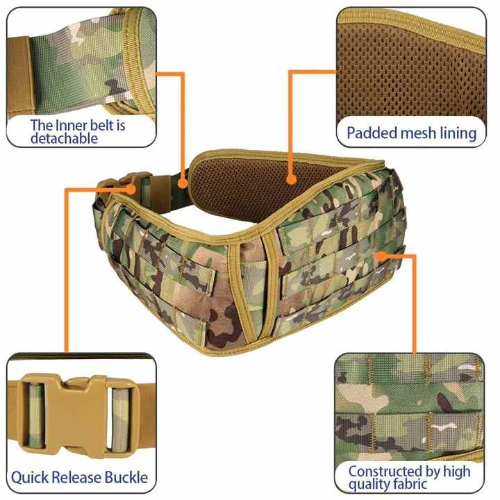 Factory-issued Patrol Tactical Waist Utility Duty Belt Inner Nylon with ...