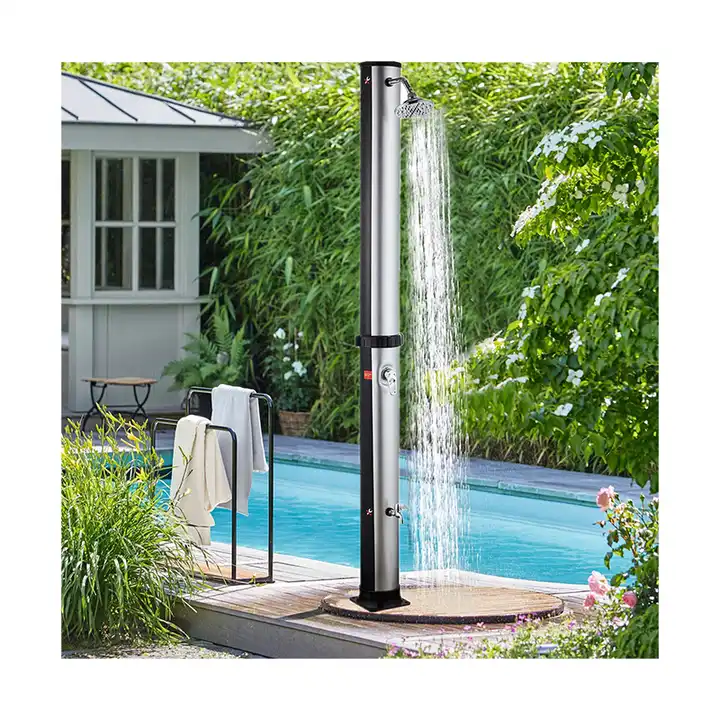 Outdoor Garden Shower Solar 40L Flexible Portable PVC Body Auto-heated ...