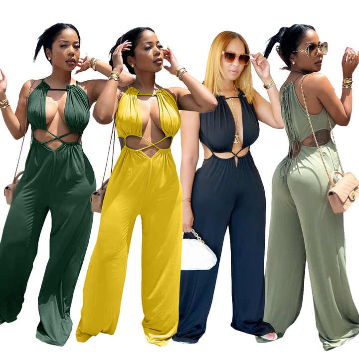 Flashy yet Classy Jumpsuits Women Rompers One Piece Summer Clothing ...