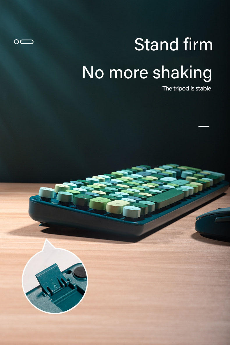 Round floating key thin and light integrated panel wireless keyboard ...