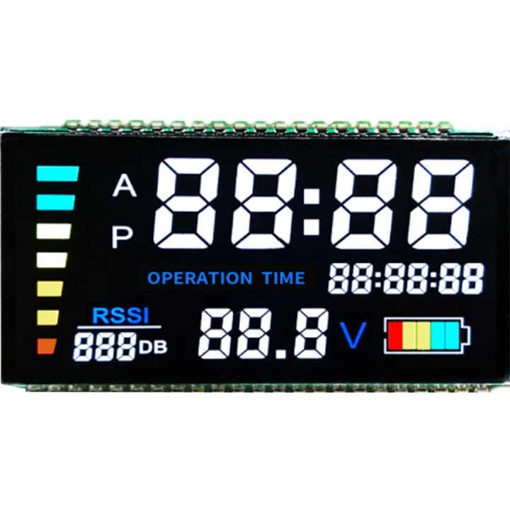 Customizable Monochrome LCD Screen with Touch Programmability