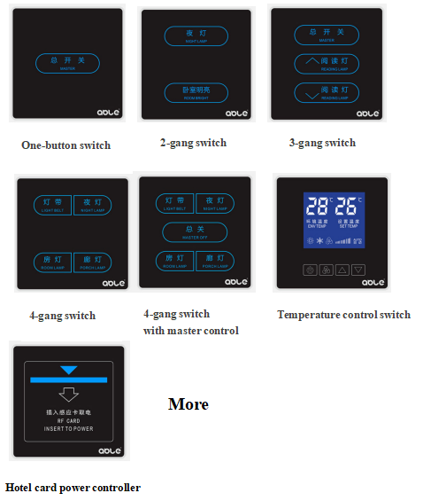 Hotel Room Intelligent Service System Touch Panel Waterproof Remote ...